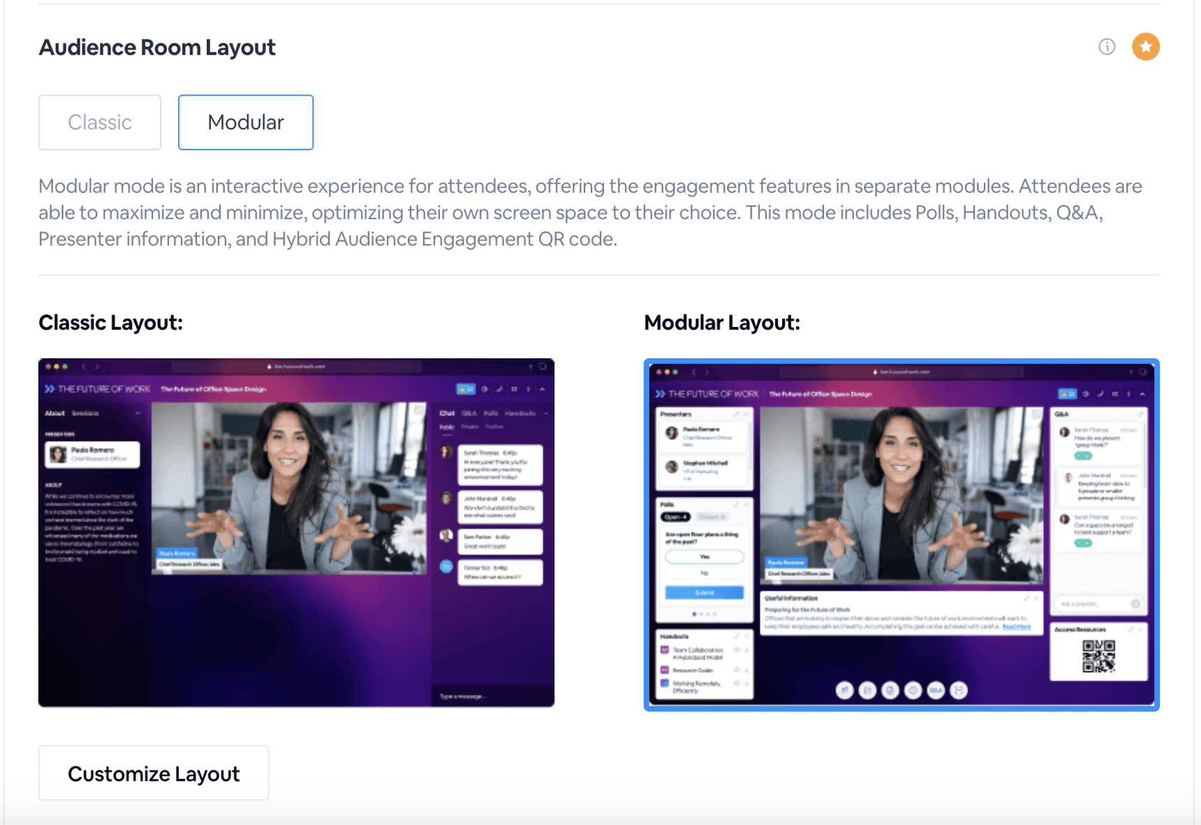 How to Set Up Modular Attendee View